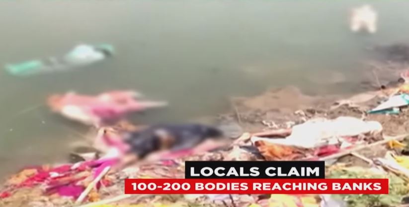 Over 12 COVID Dead Bodies Spotted Floating In Ganga River