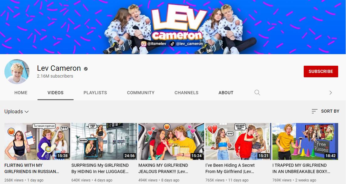 Lev Cameron Wiki, Biography, Net worth, Ethnicity, Family, Girlfriend ...
