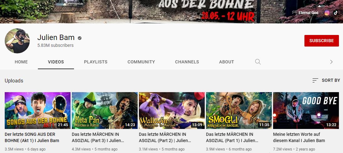 Julien Bam Biography, Wiki, Wife, Height, Age, Parents, Siblings ...