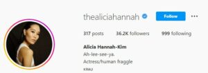 Who is Alicia Hannah Kim? Wiki, Biography, Age, Husband, Parents ...