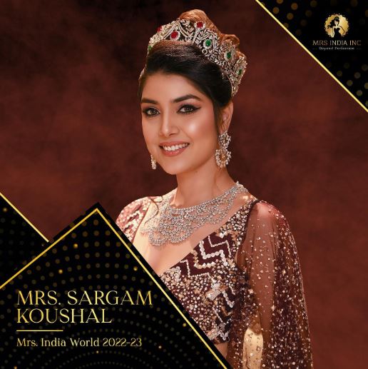 Sargam Kaushal Wiki (Mrs. World 2022) Husband, Age, Family, Religion ...