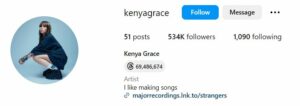 Kenya Grace (Singer) Age, Wiki, Height, Boyfriend, Net Worth, Family ...