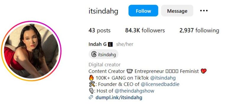 Who is Indah G? Biodata, Wiki, Age, Height, Parents, Husband, Net Worth ...