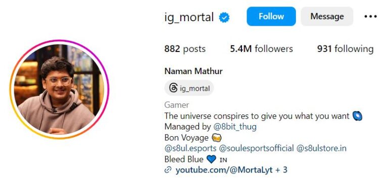 Soul Mortal (Naman Mathur) Wiki, Net Worth, Birthday, Parents, Pubg ID ...