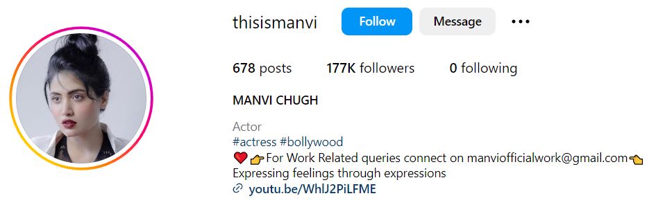 Who is Manvi Chugh? Wiki, Age, Height, Boyfriend, Family, Web Series ...