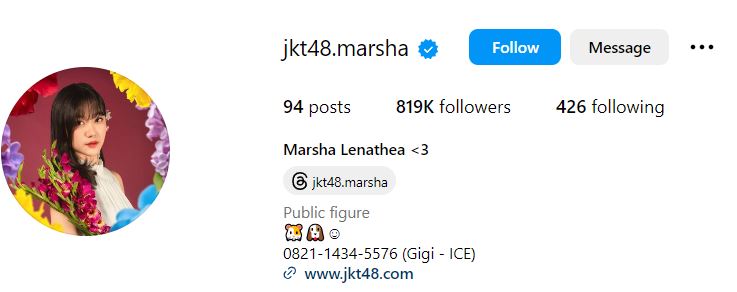 Marsha Lenathea (JKT48) Biodata, Wiki, Age, Height, Parents, Siblings ...