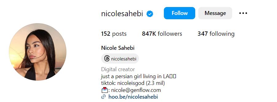 Nicole Sahebi Wiki, Age, Height, Boyfriend, Parents, Ethnicity ...
