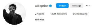 Will Price (Actor) Age, Wiki, Height, Parents, Girlfriend, Biography & More