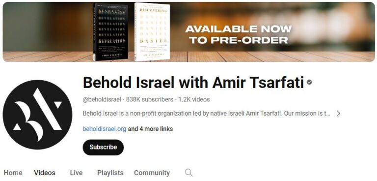 Who Is Amir Tsarfati? Wiki, Age, Wife, Net Worth, Children, Family & News