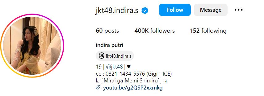 Indira Seruni (JKT48) Biodata, Wiki, Age, Height, Boyfriend, Family ...