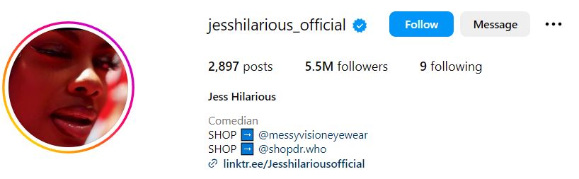 Jess Hilarious Height, Age, Wikipedia, Baby Father, Net Worth, BIO