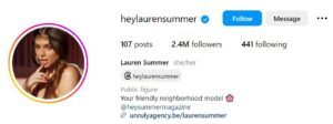 Who Is Lauren Summer? Wiki, Height, Weight, Age, Boyfriend, Family ...