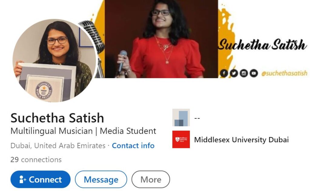 Who Is Suchetha Satish? Wiki, Age, Parents, Boyfriend, World Record ...