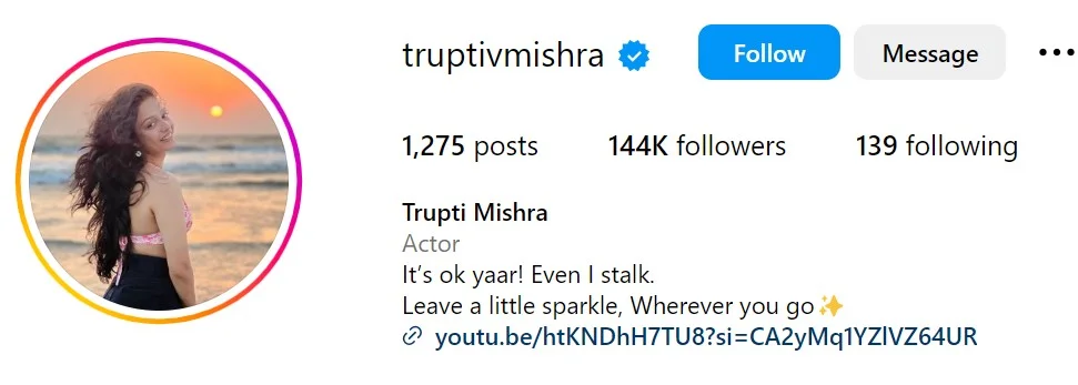 Who Is Trupti Mishra? Wiki, Biography, Height, Age, Parents, Caste ...