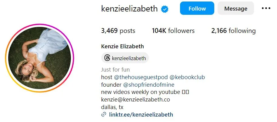 Who Is Kenzie Elizabeth? Wiki, Age, Height, Boyfriend, Parents ...